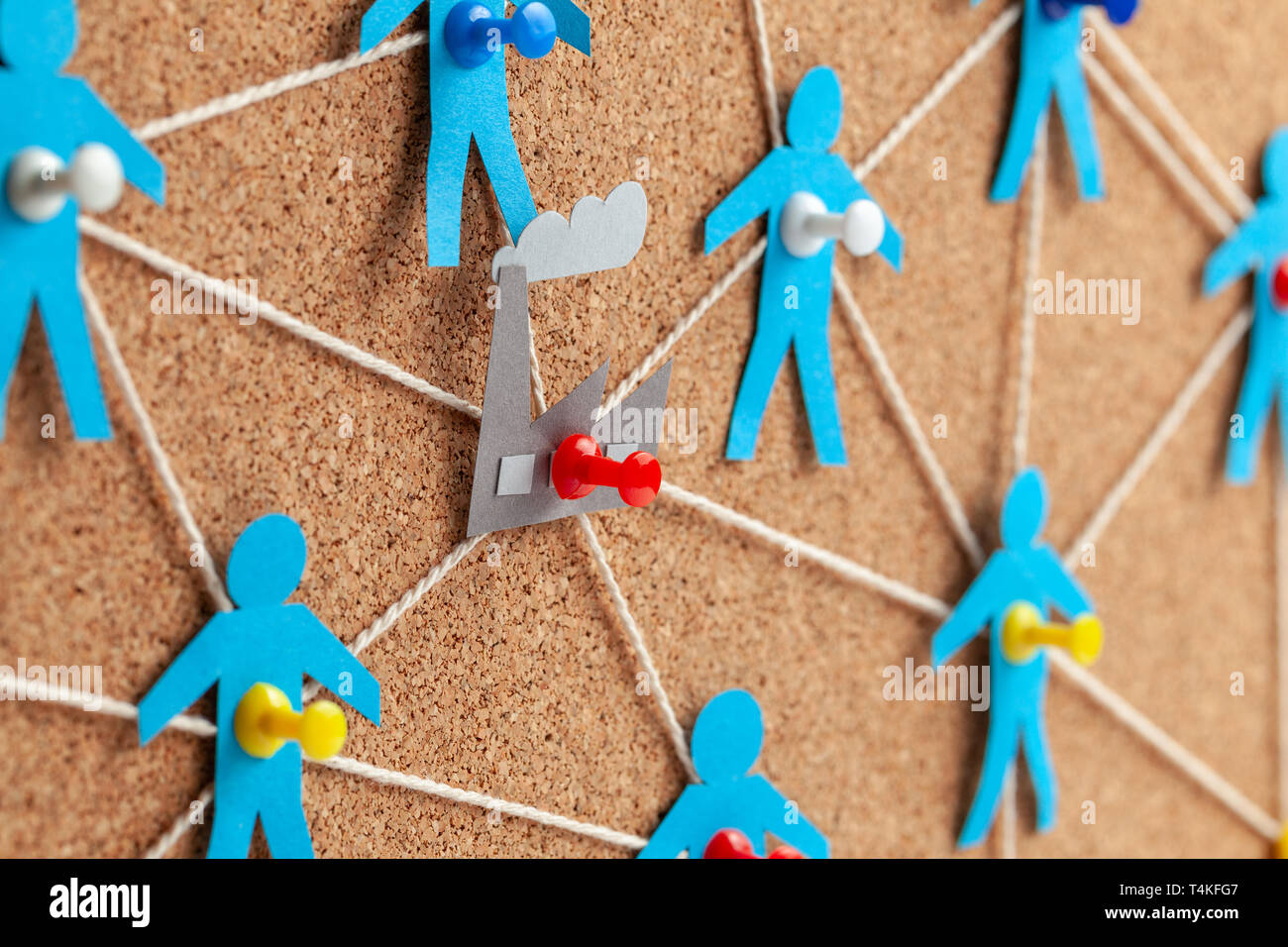 Factory management and communications. Corruption at work. The correct ...