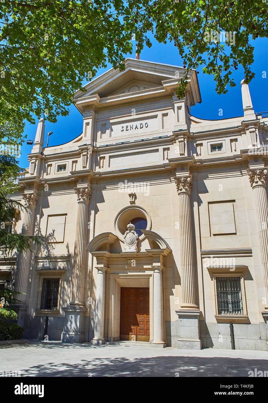 Principal facade of the Spanish Senate. The building was a Augustinian ...