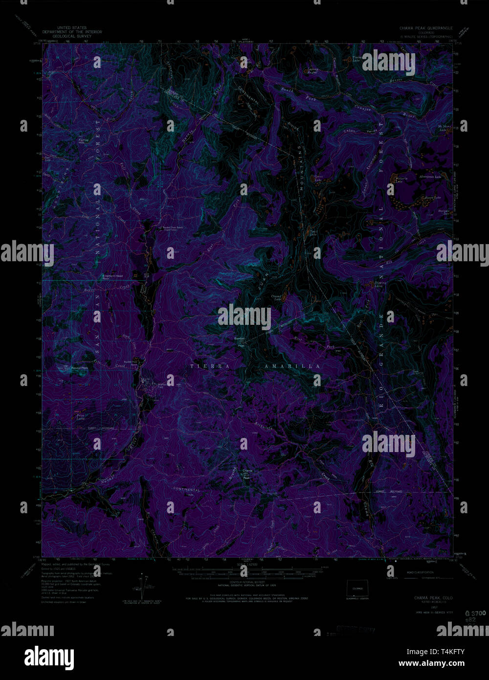Map of chama hi-res stock photography and images - Alamy