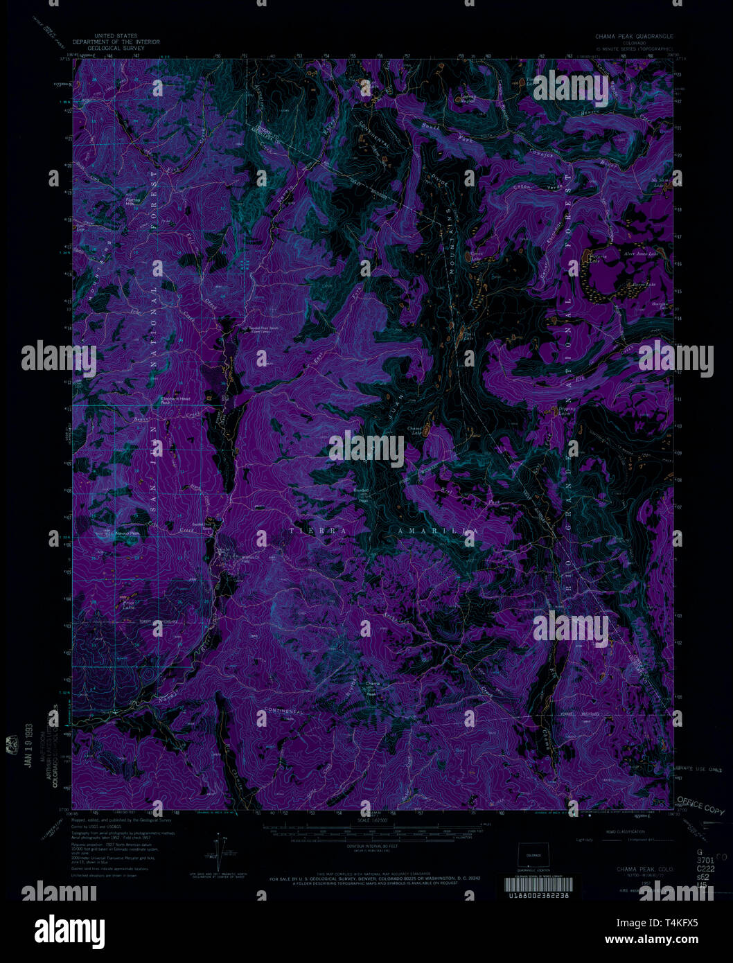 Map of chama hi-res stock photography and images - Alamy