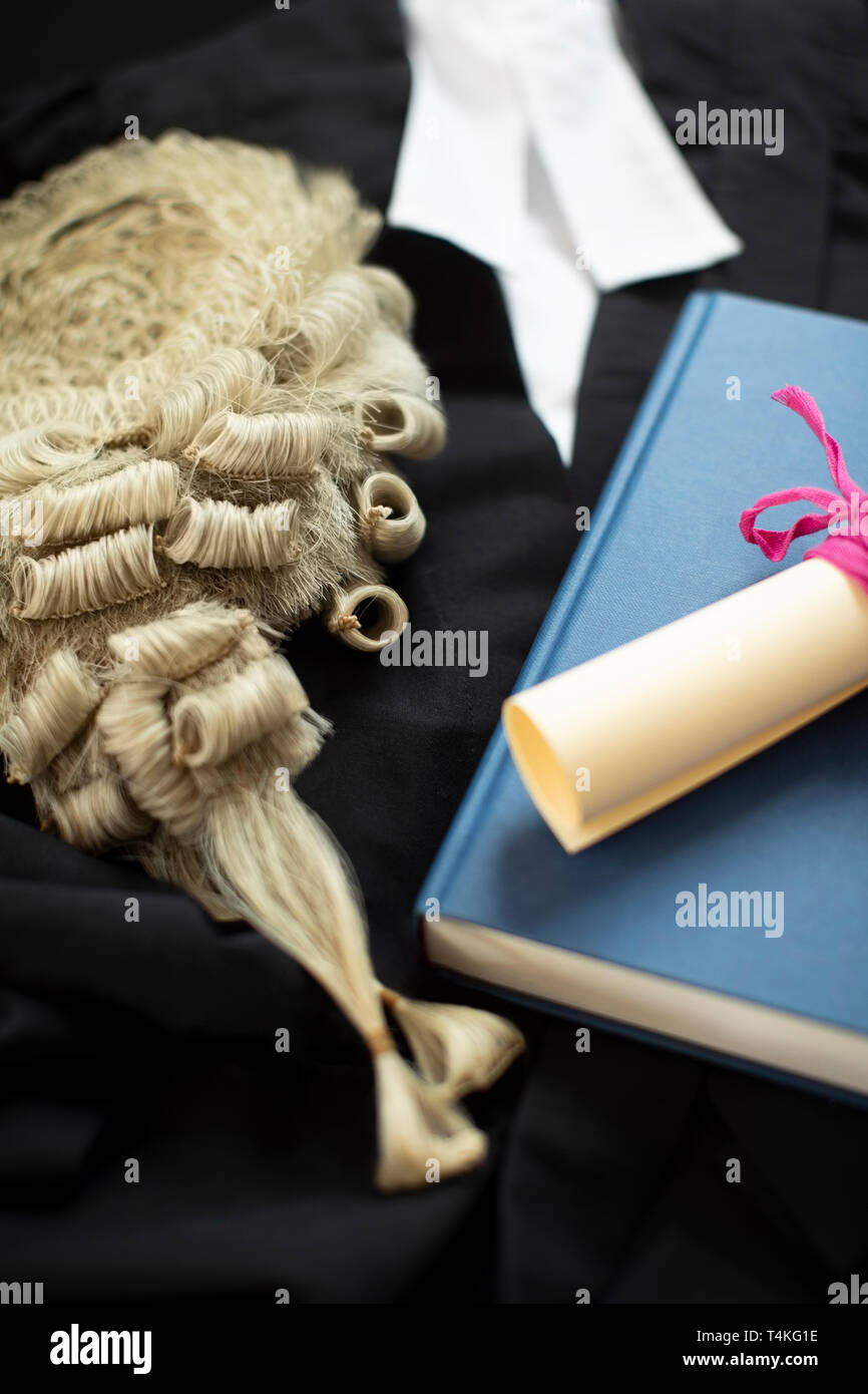 Wig barrister hi-res stock photography and images - Alamy