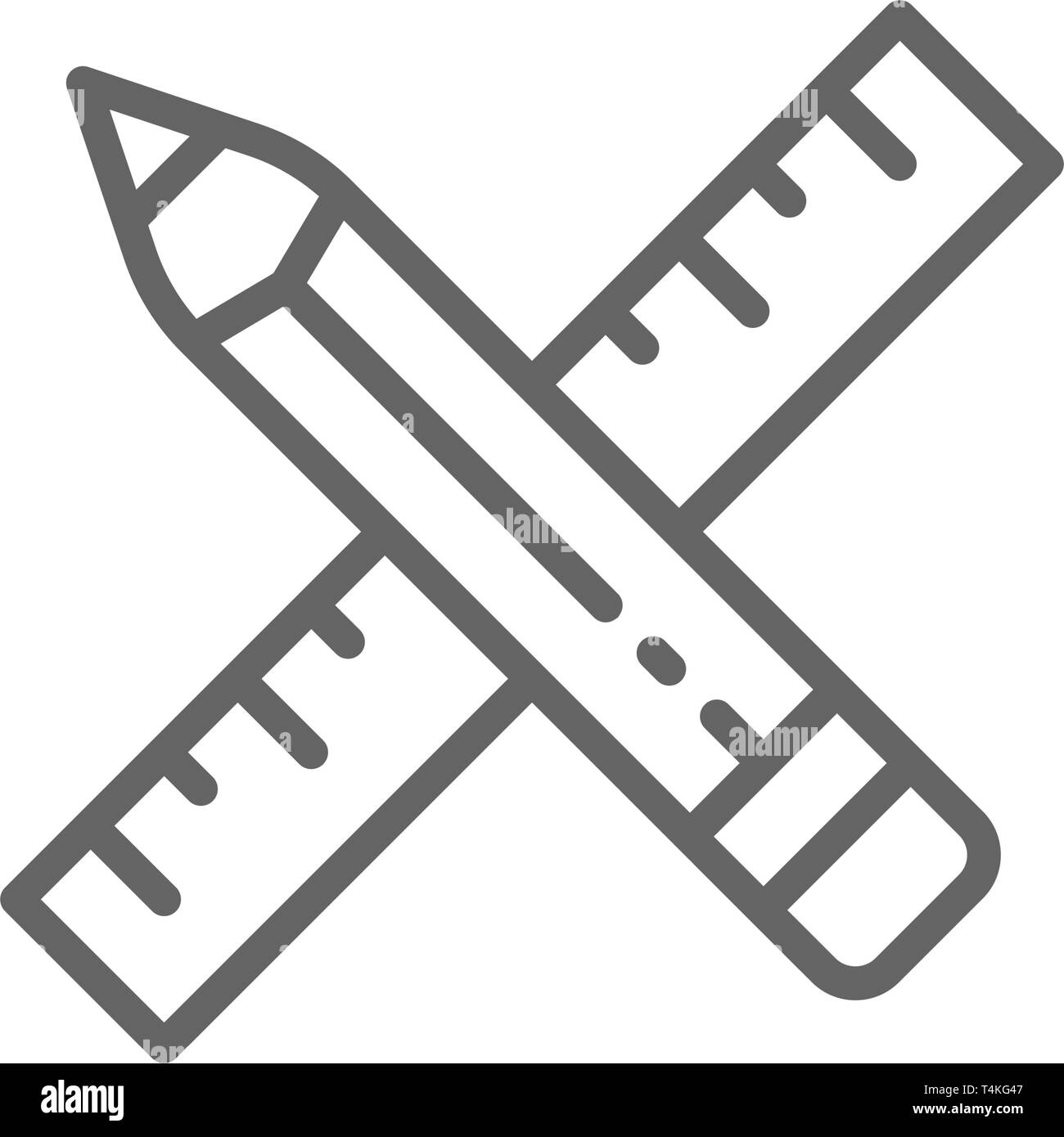 Ruler icon Black and White Stock Photos & Images - Alamy