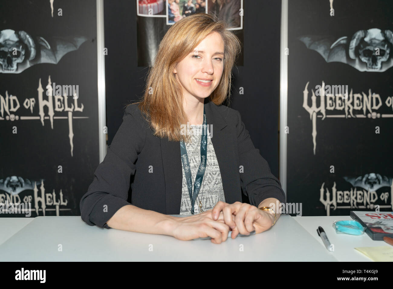 DORTMUND, GERMANY - April 13th 2018: Emily Perkins (*1977, Canadian ...