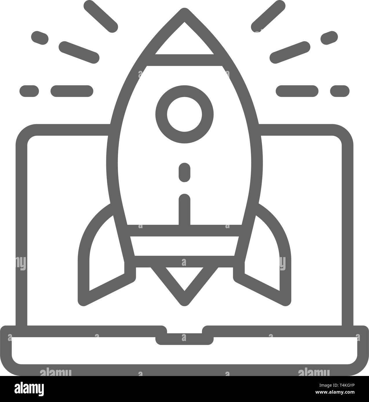 Laptop startup Stock Vector Images - Alamy