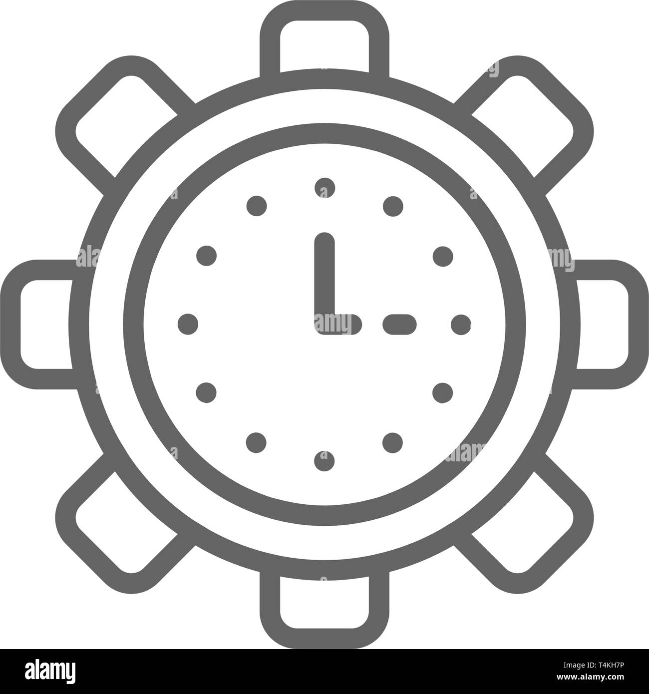 Clock in gear, tech watch, productivity, efficiency, time management ...