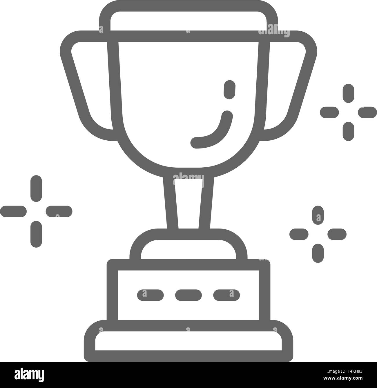 Vector cup, trophy, award, winner line icon Stock Vector Image & Art ...