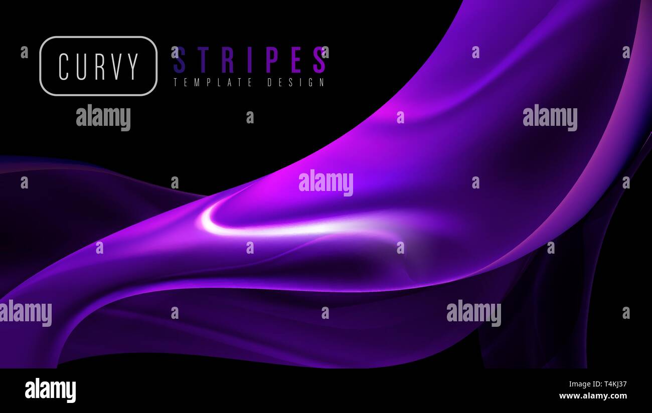 Curvy Stripes Template Design Stock Vector Image & Art - Alamy