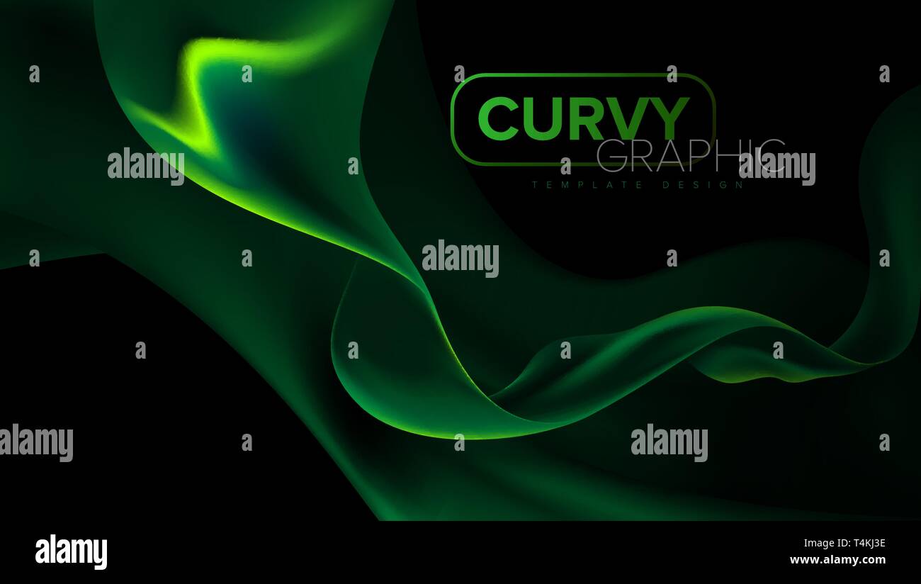 Curvy Stripes Template Design Stock Vector Image & Art - Alamy