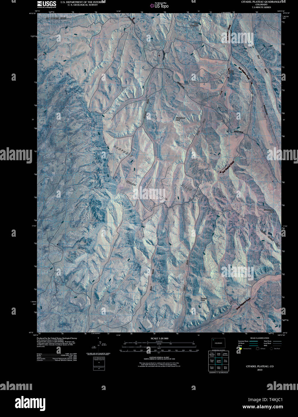 Colorado plateau map hi-res stock photography and images - Alamy