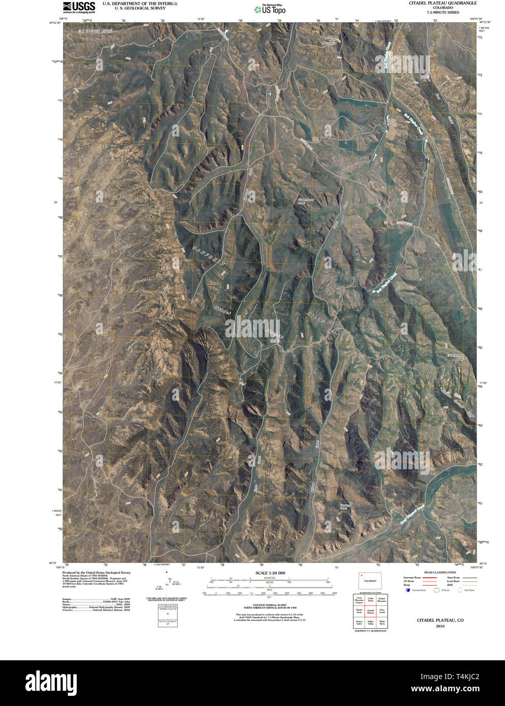 Colorado plateau map hi-res stock photography and images - Alamy