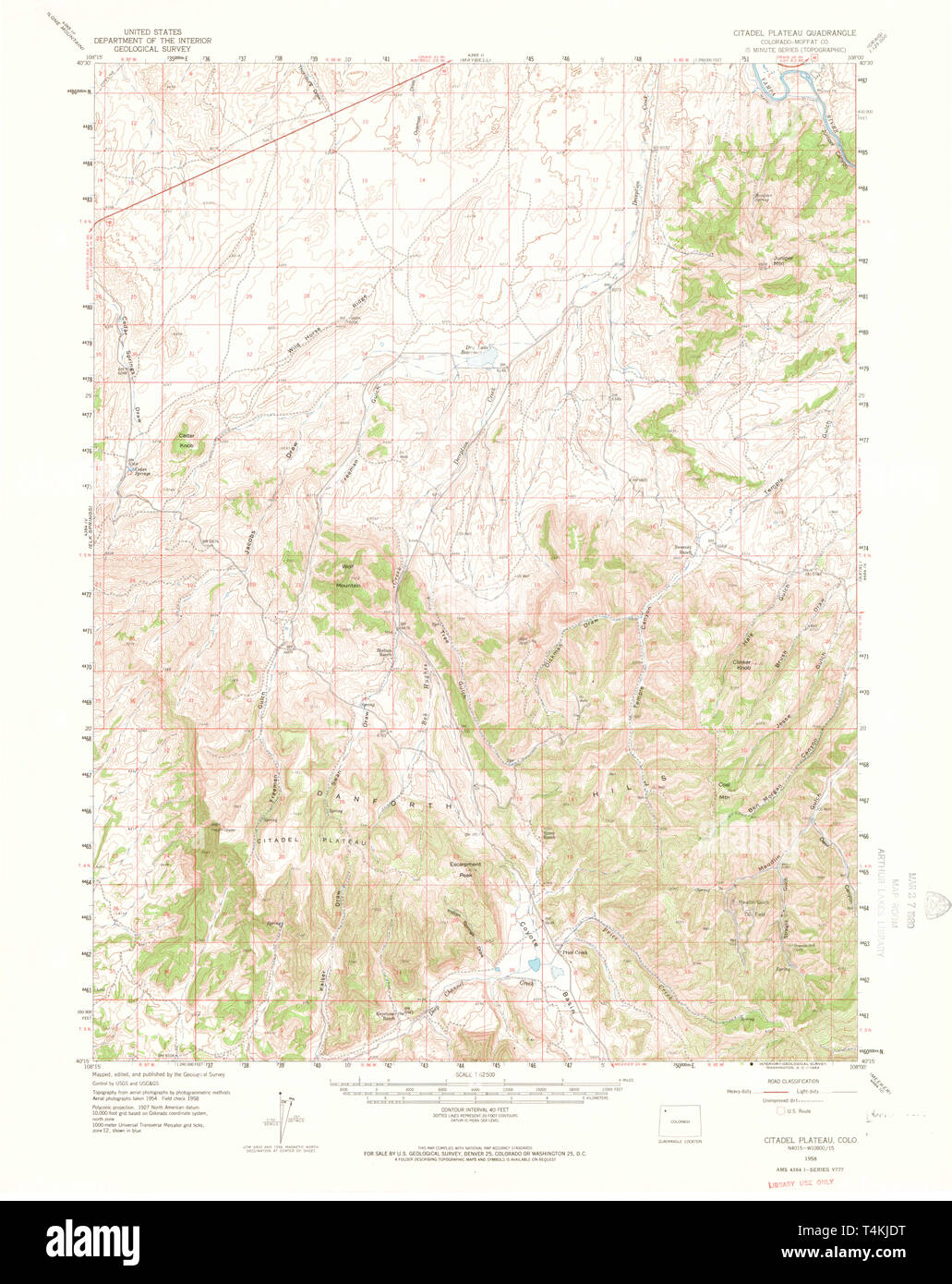 Colorado plateau map hi-res stock photography and images - Alamy