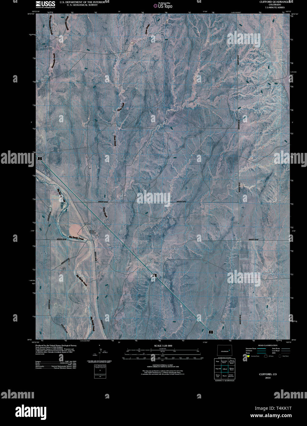 Map of clifford hi-res stock photography and images - Alamy