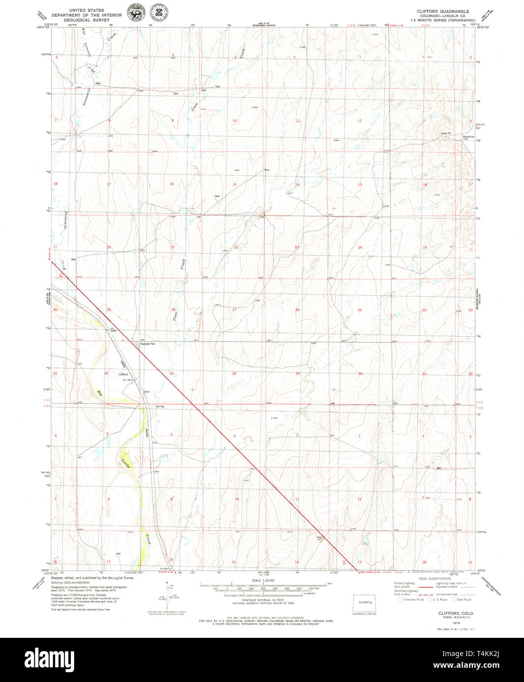 Map of clifford hi-res stock photography and images - Alamy