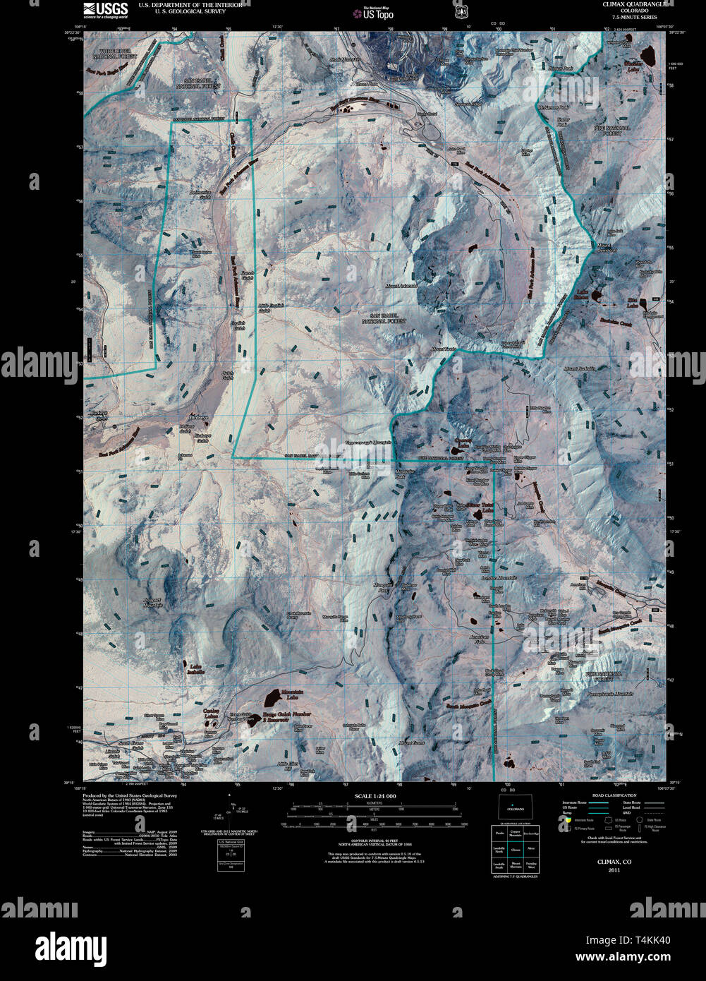 Map of climax hi-res stock photography and images - Alamy