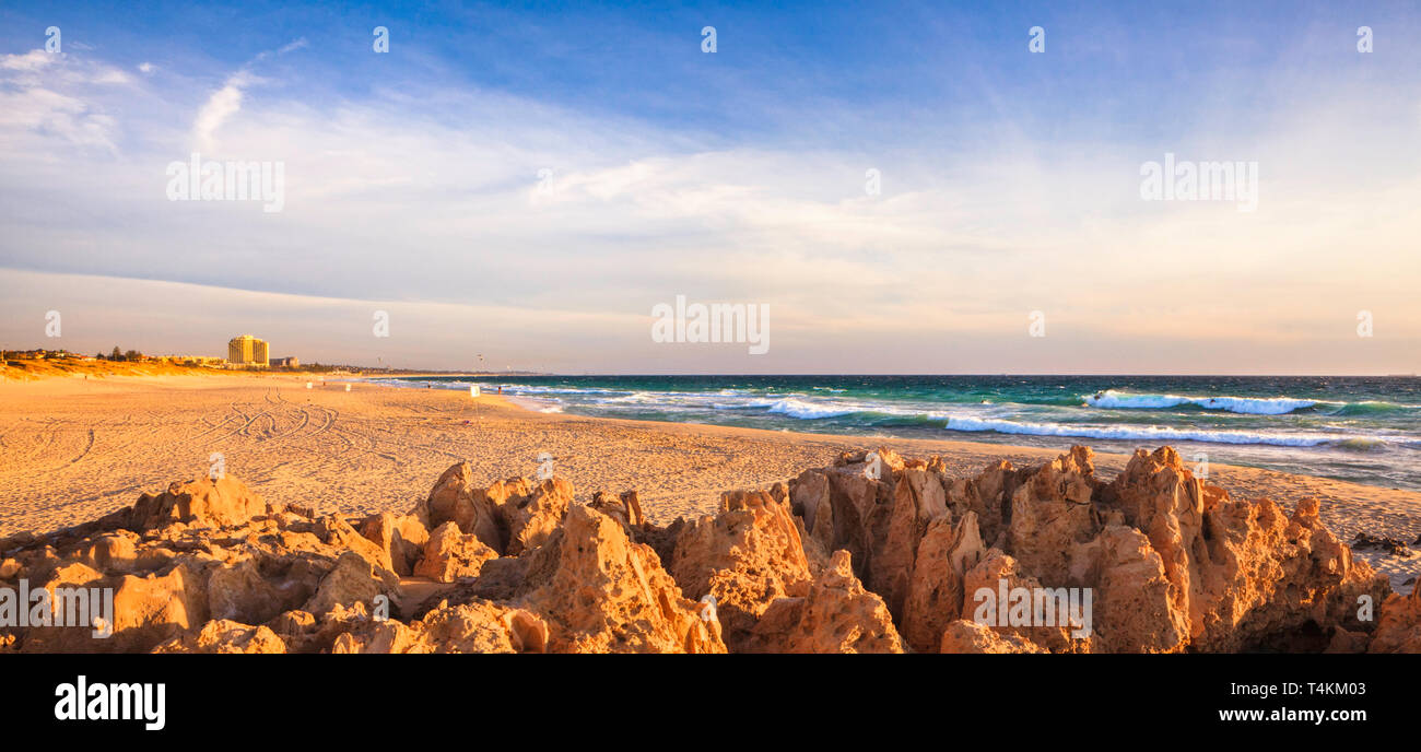 Trigg Island, looking south to and Trigg Beach and Scabrough Beach ...
