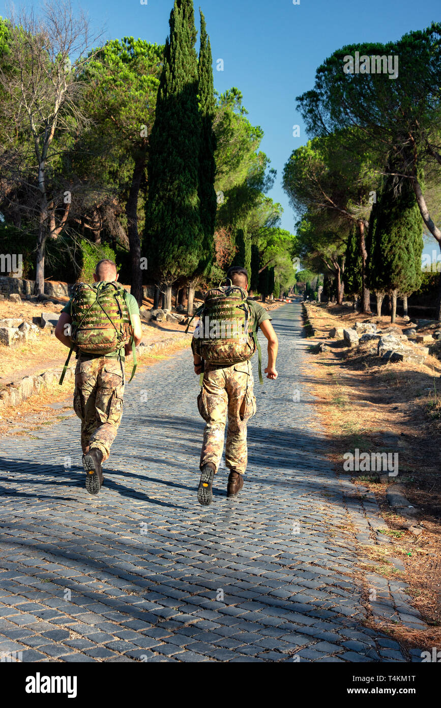 Old roman military way hi-res stock photography and images - Alamy