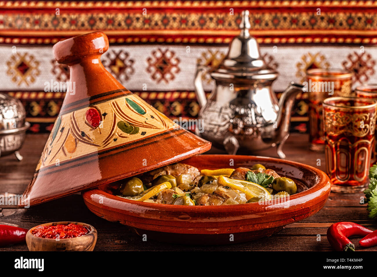 Moroccan chicken tagine hi-res stock photography and images - Alamy