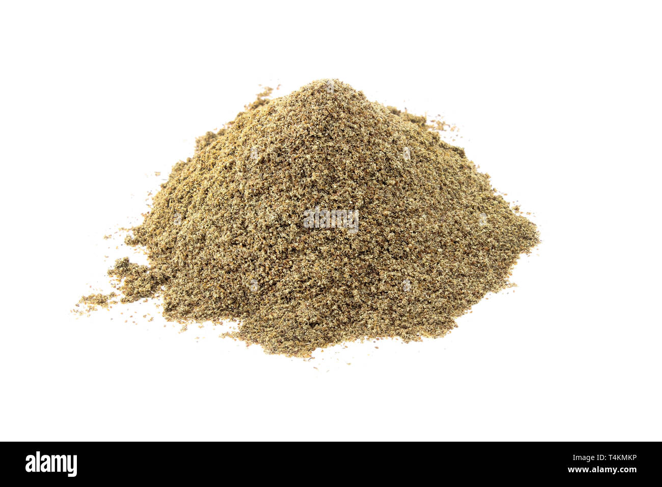 A bunch of powdered ingredients isolated on white background Stock ...