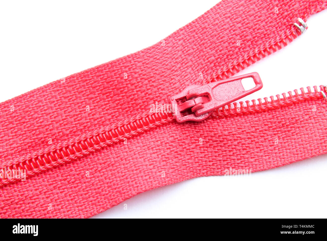 Realistic close open red zip hi-res stock photography and images - Alamy