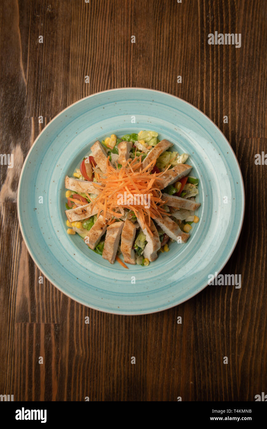 Chicken Caesar Salad Stock Photo - Alamy