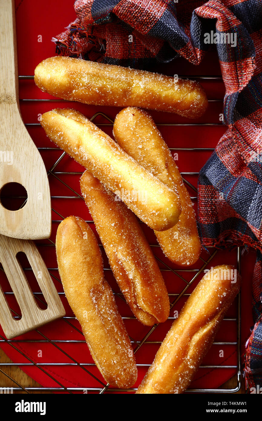 Photo of freshly baked Filipino delicacy called Bicho-bicho Stock Photo ...