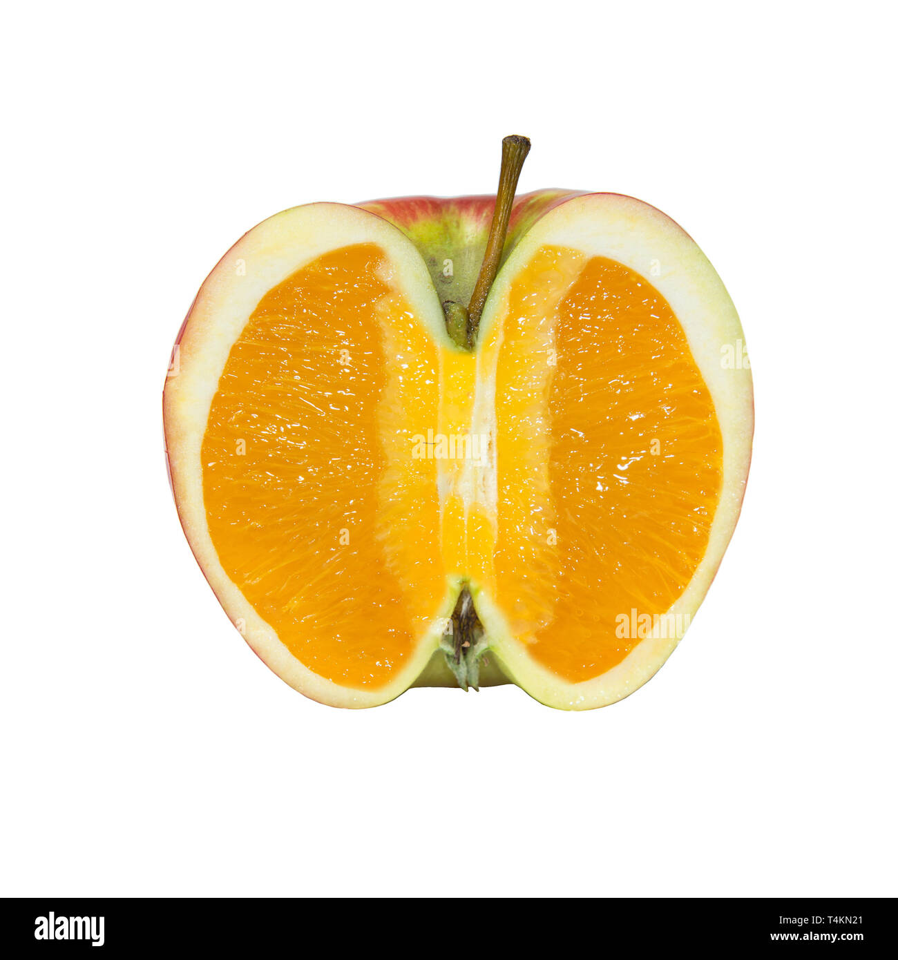 orange isolated on white Stock Photo - Alamy