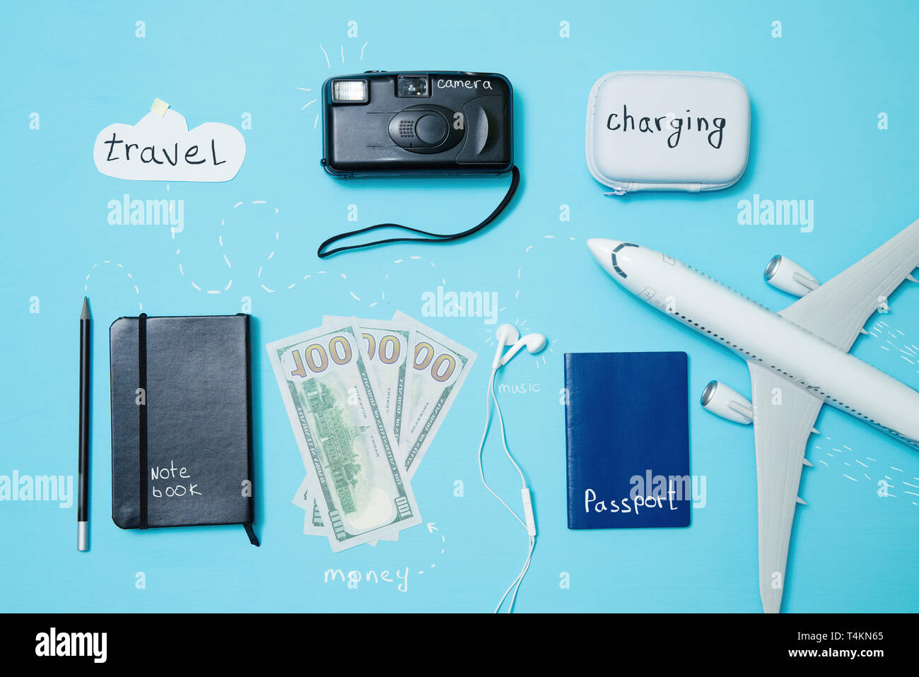 Airplane top view drawing hi-res stock photography and images - Alamy