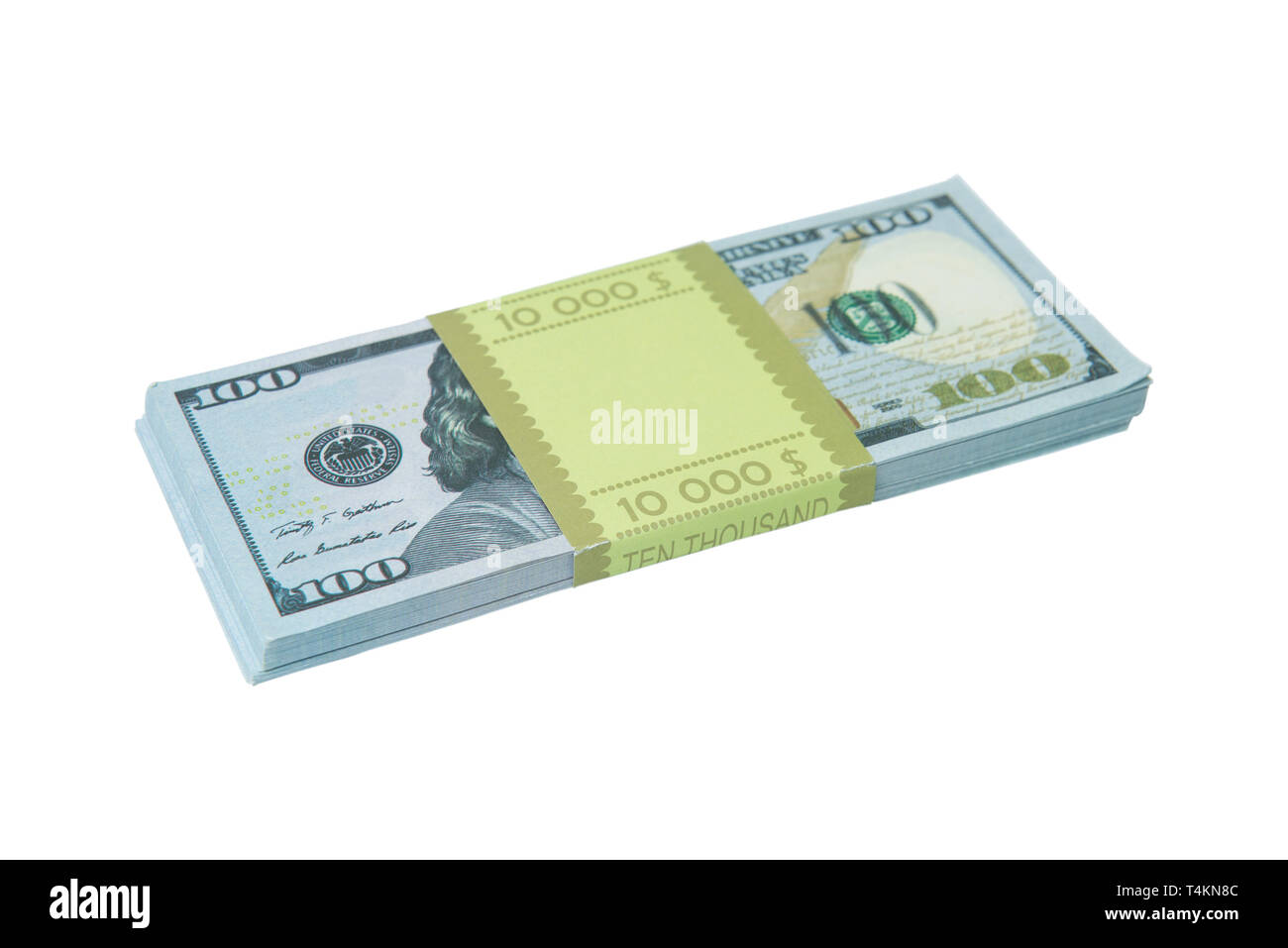 dollars isolated white Stock Photo - Alamy