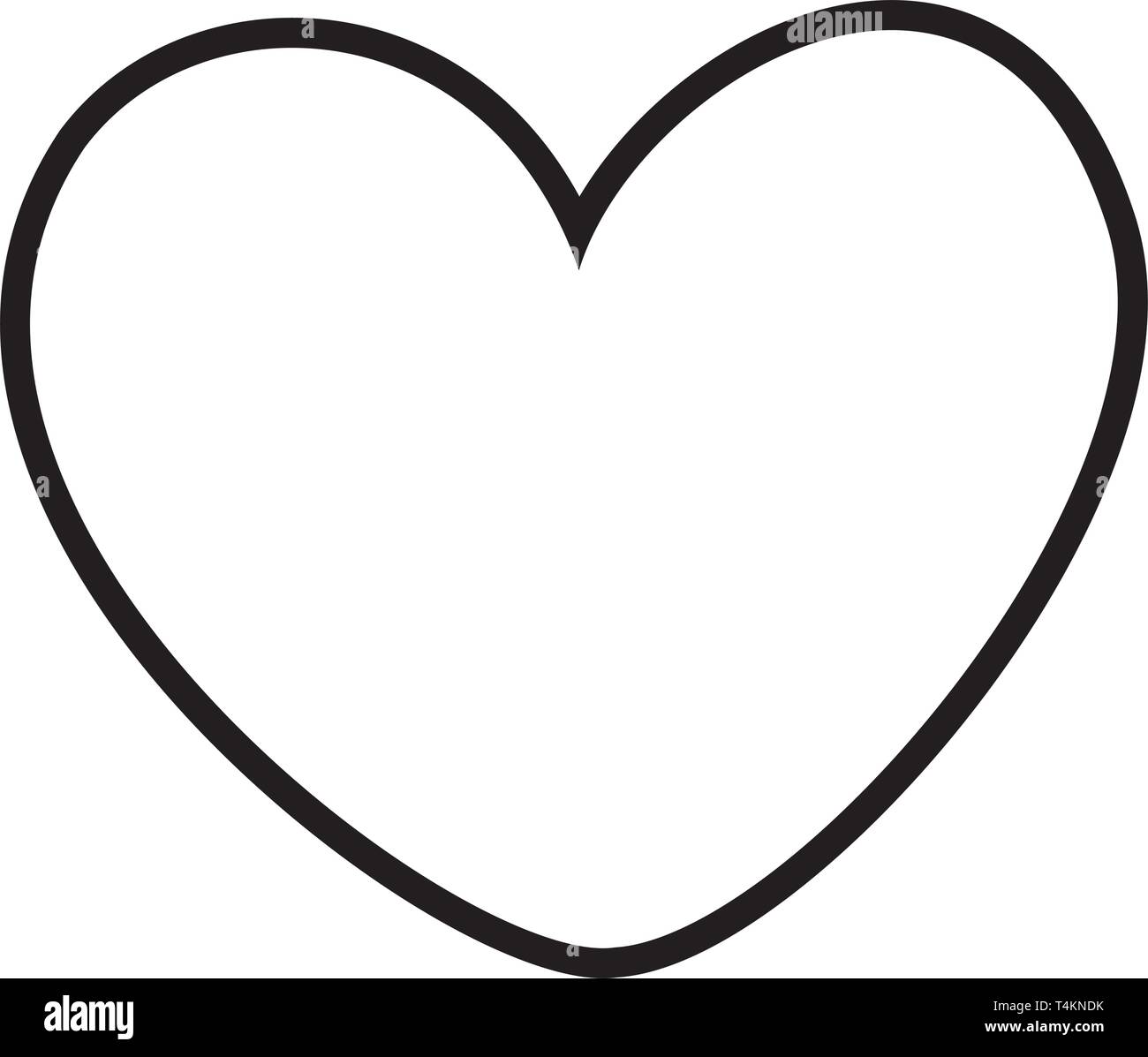 heart icon cartoon isolated black and white vector illustration graphic ...