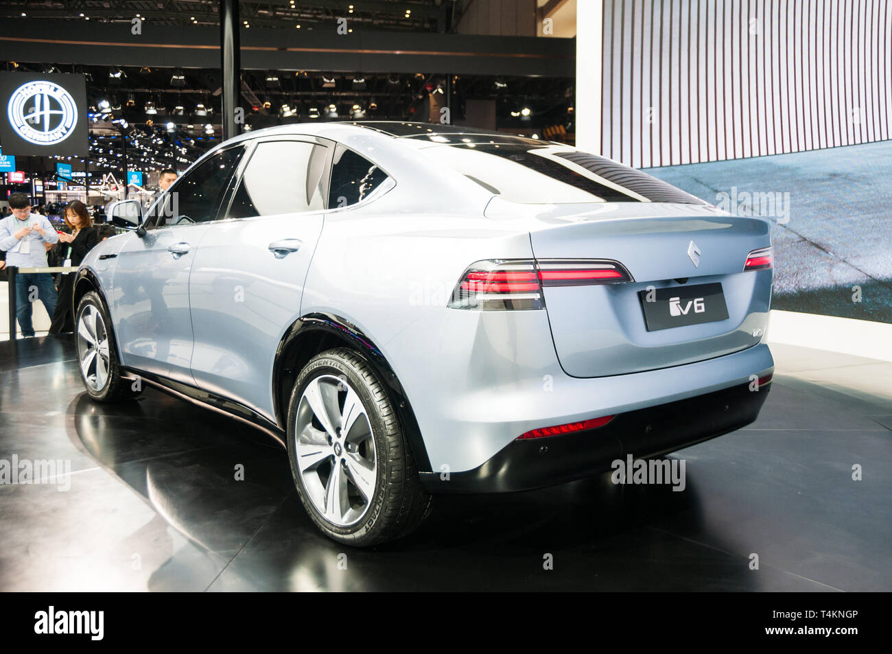 Bordrin iV6 electric car unveiled at the 2019 Shanghai Auto Show Stock ...