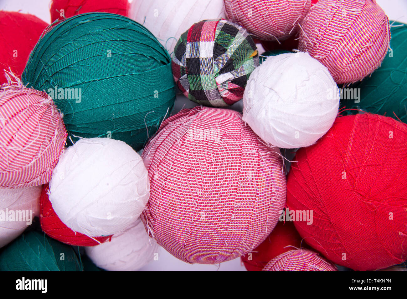 fabric balls close-up Stock Photo - Alamy