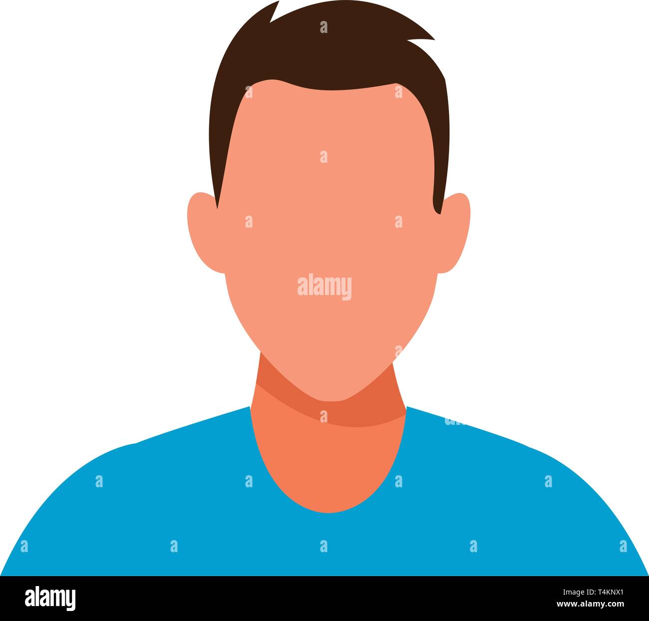 man portrait faceless Stock Vector Image & Art - Alamy