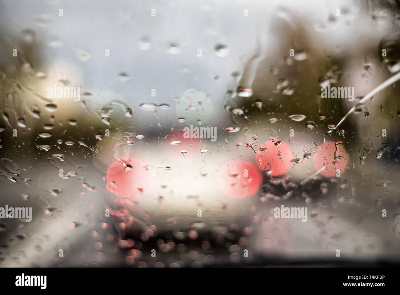 Rain drops on glass car hi-res stock photography and images - Alamy