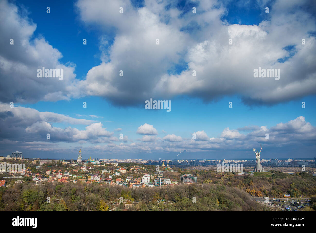 view from the heights of Kyiv Stock Photo - Alamy