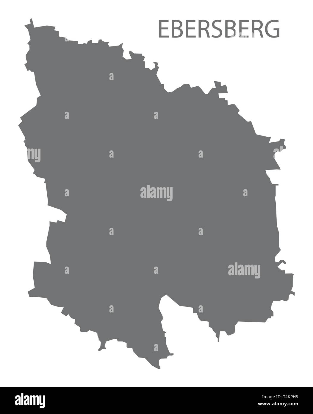 Ebersberg grey county map of Bavaria Germany Stock Vector Image & Art - Alamy