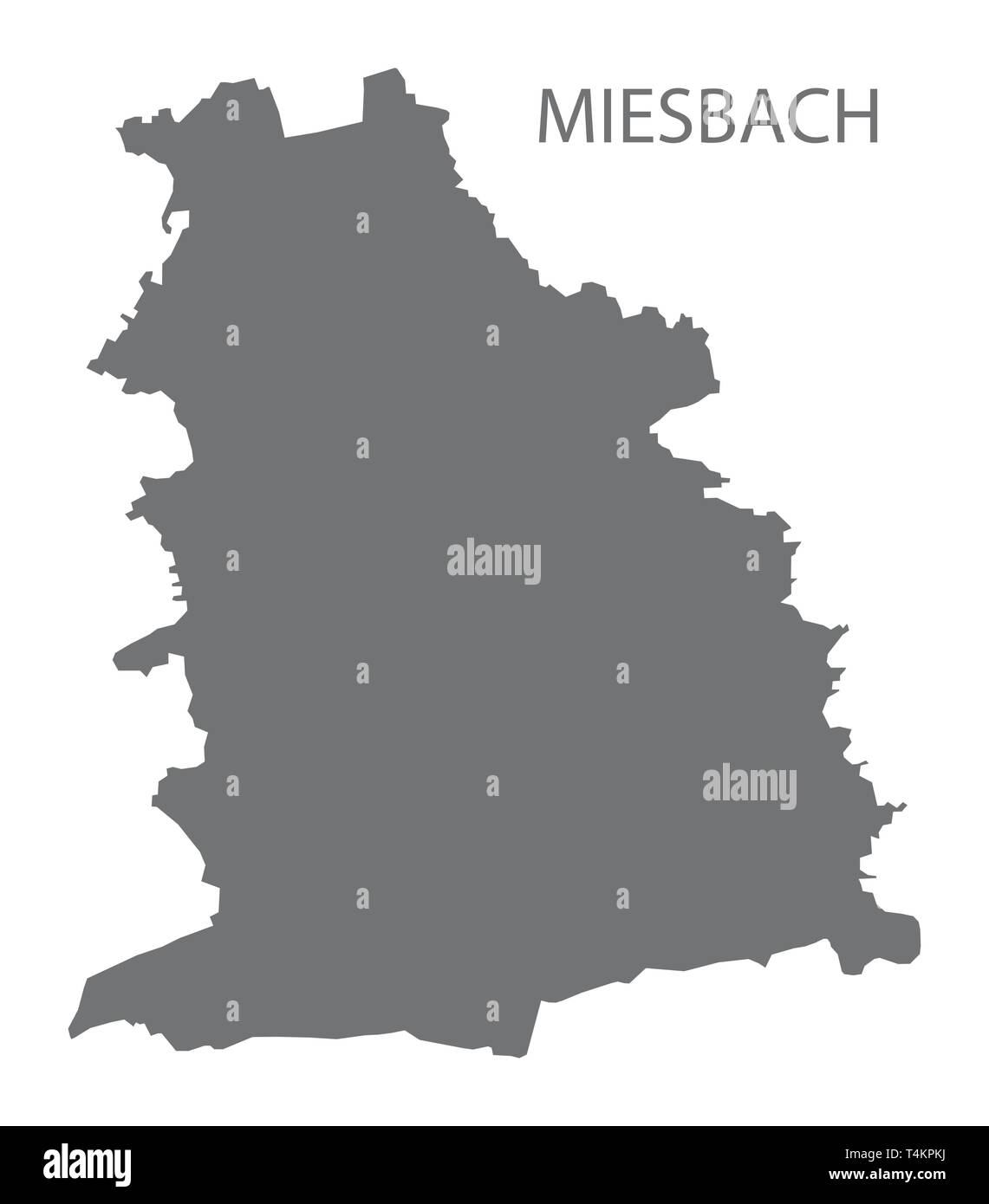 Miesbach grey county map of Bavaria Germany Stock Vector Image & Art - Alamy