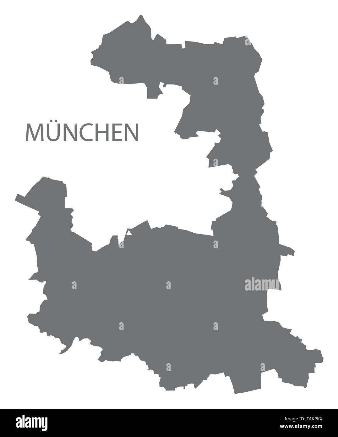 Muenchen grey county map of Bavaria Germany Stock Vector Image & Art - Alamy