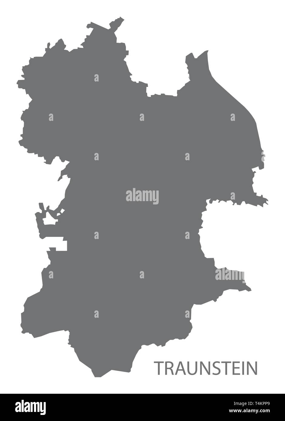 Traunstein grey county map of Bavaria Germany Stock Vector Image & Art - Alamy