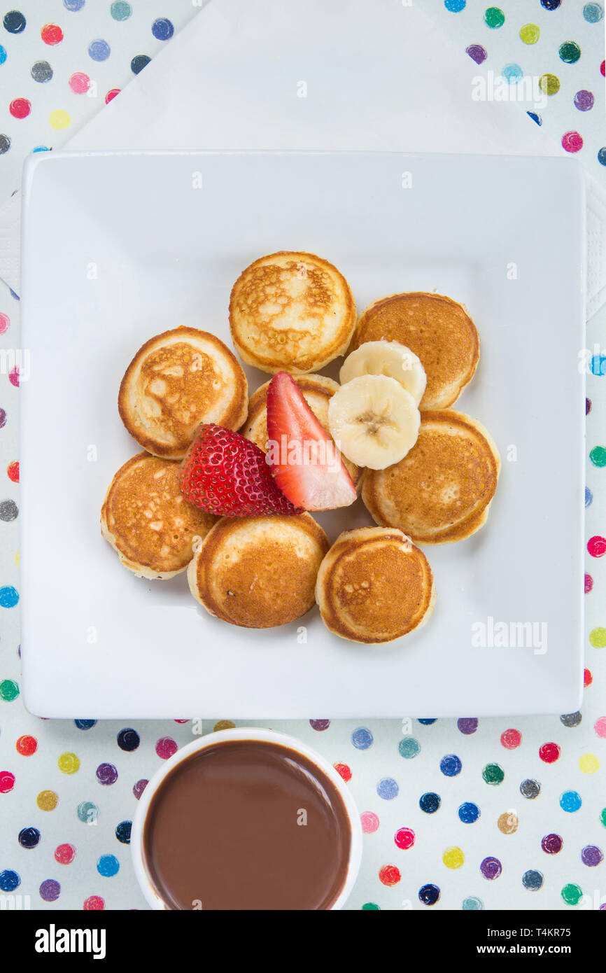 Mini Pancakes Stock Photo - Alamy