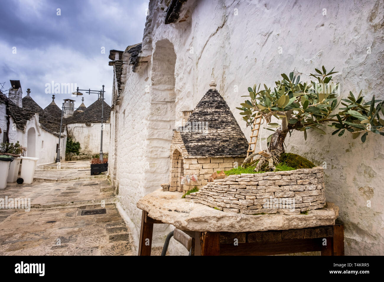 Trulli domes, traditional houses built with dry stone and conical roof ...