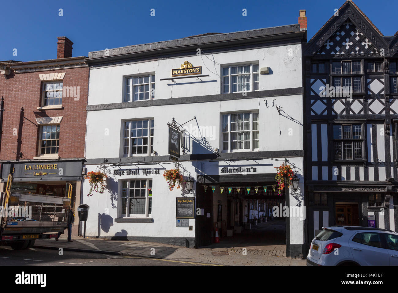 The Bull Hotel on Corve Street, a Historic Marston's pub in Ludlow ...