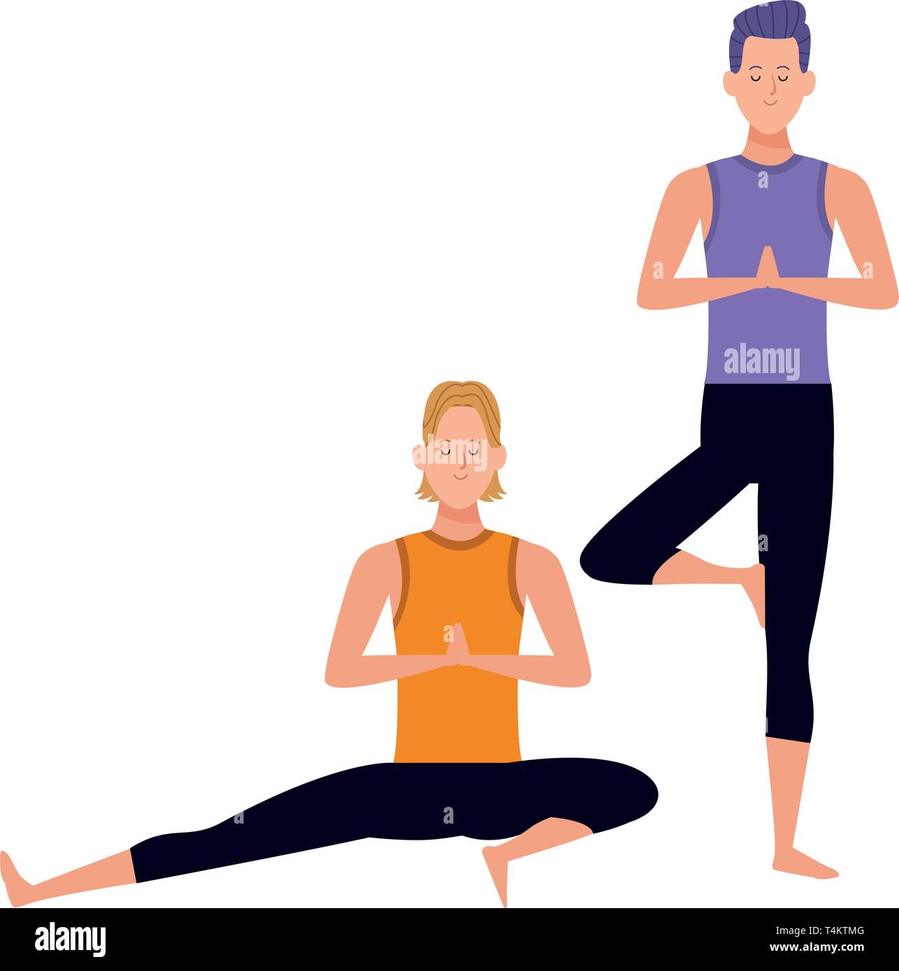 men yoga poses Stock Vector Image & Art - Alamy