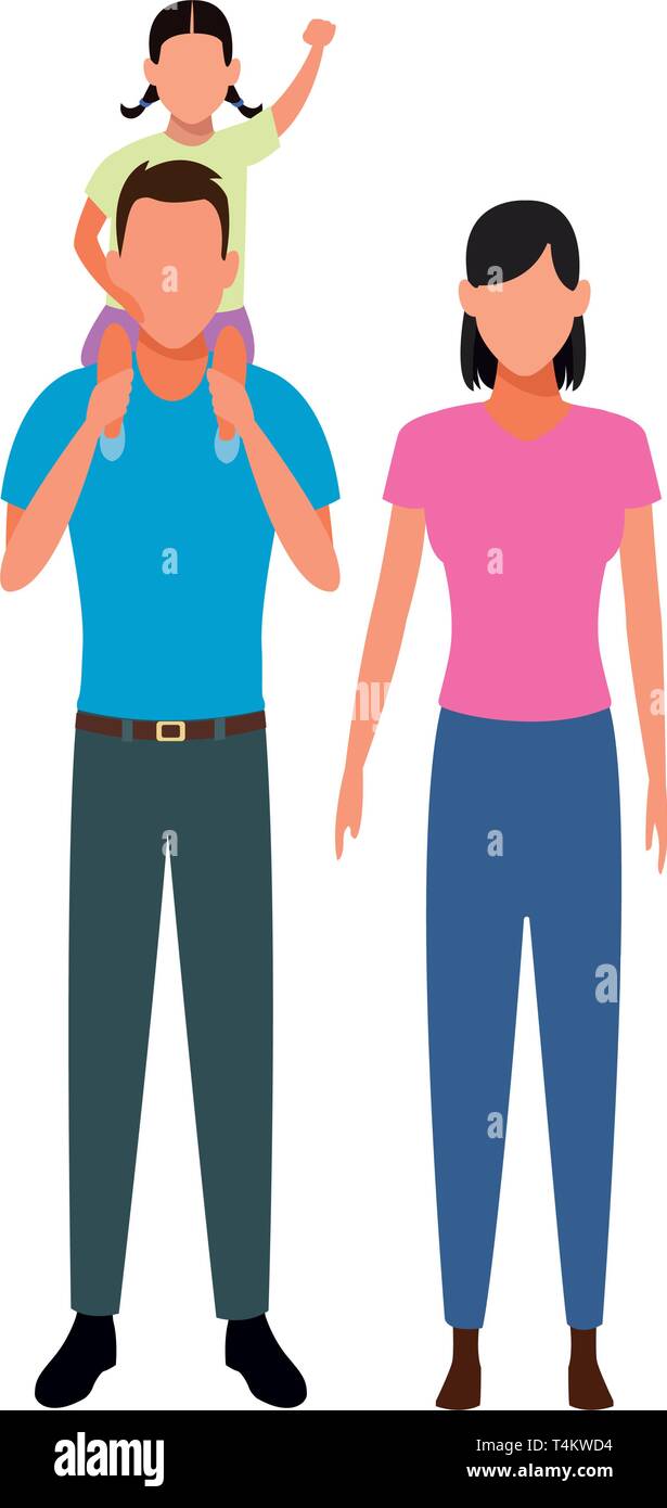 family avatar cartoon character Stock Vector Image & Art - Alamy