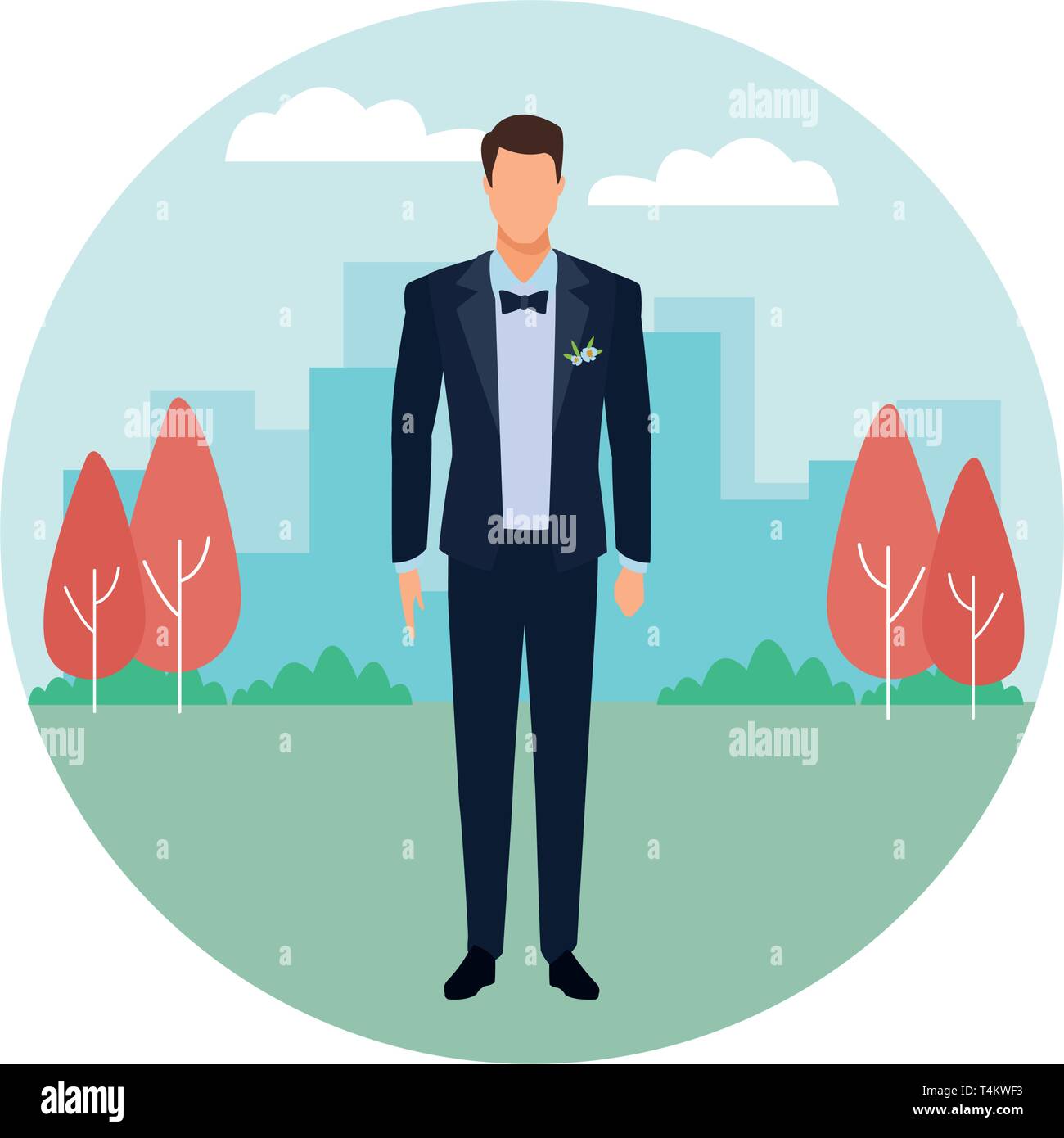 Man In Tuxedo Cartoon