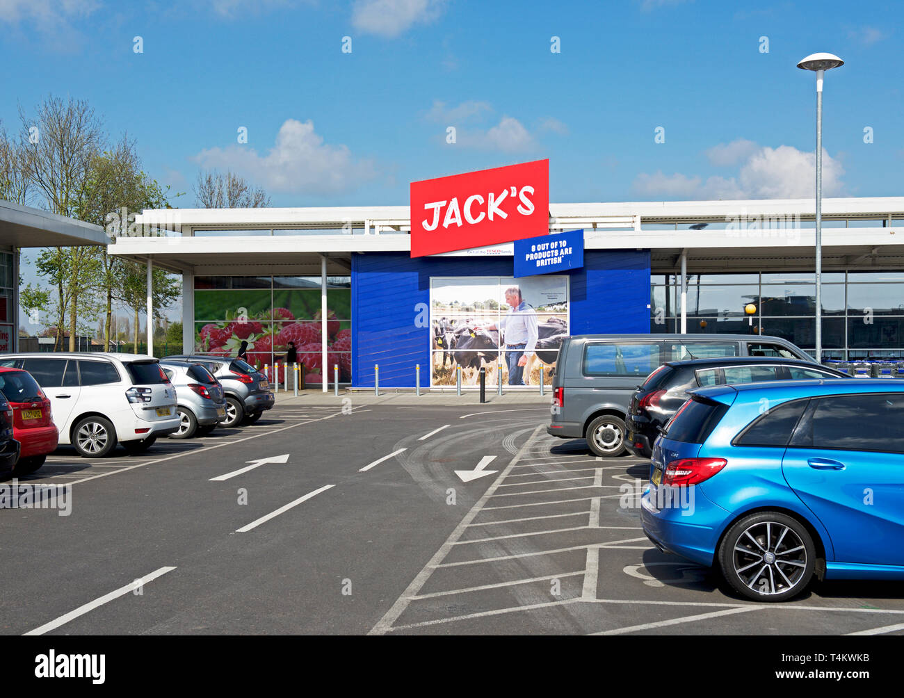 A branch of Jack's (part of Tesco) in Immingham, North Lincolnshire ...