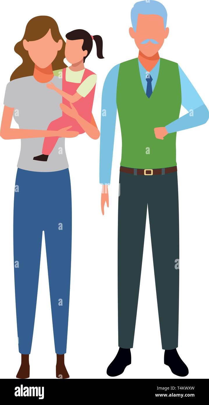 family avatar cartoon character Stock Vector Image & Art - Alamy