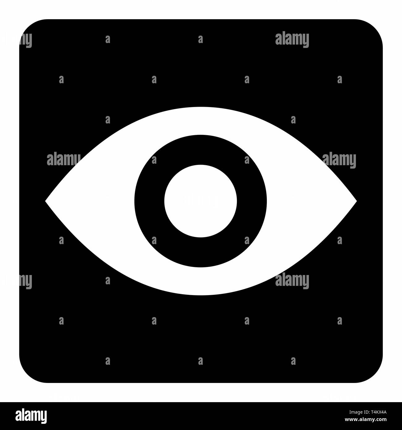 Illustration of an Eye icon on dark background Stock Vector Image & Art ...