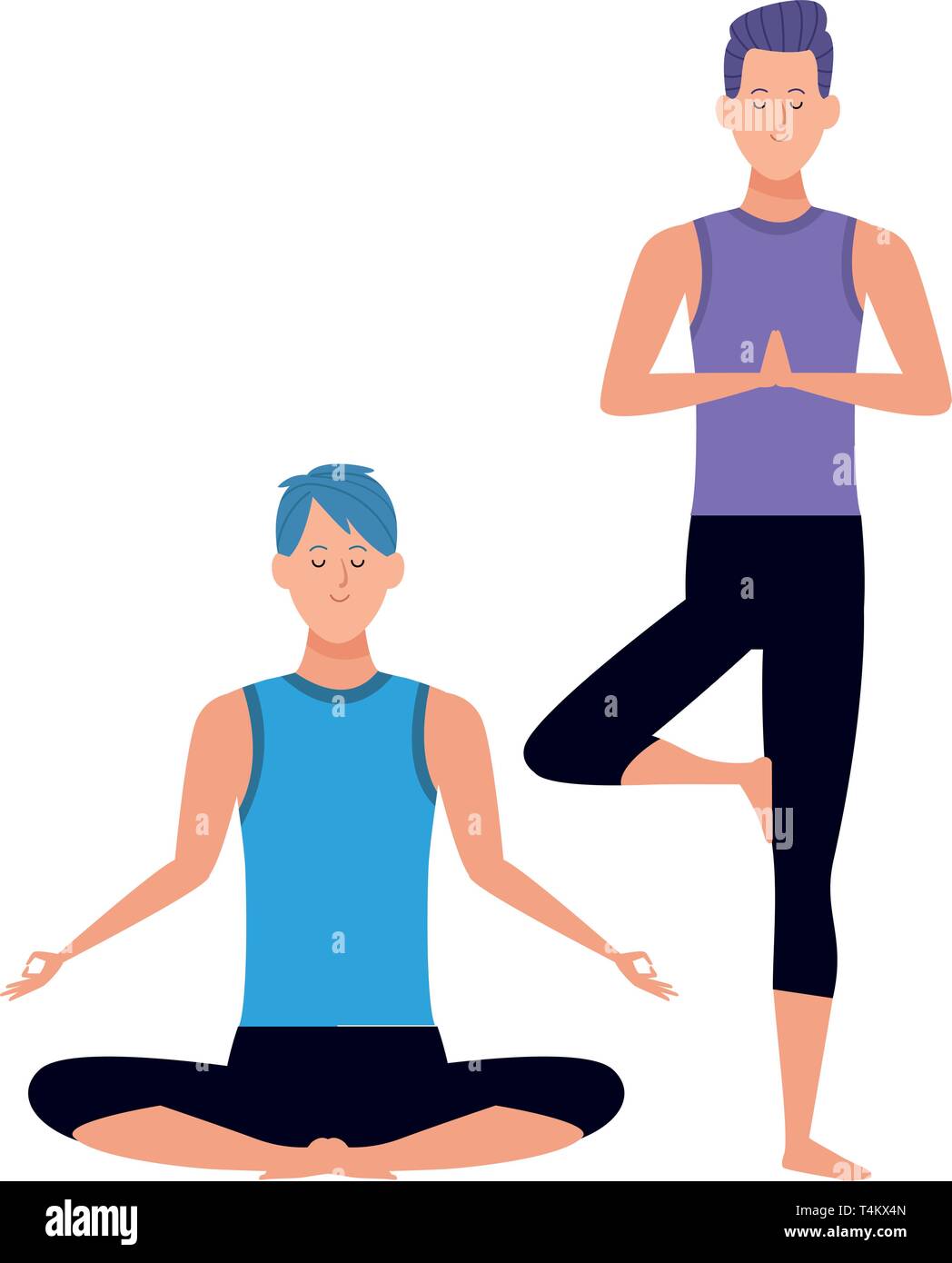 Yoga Man Vector