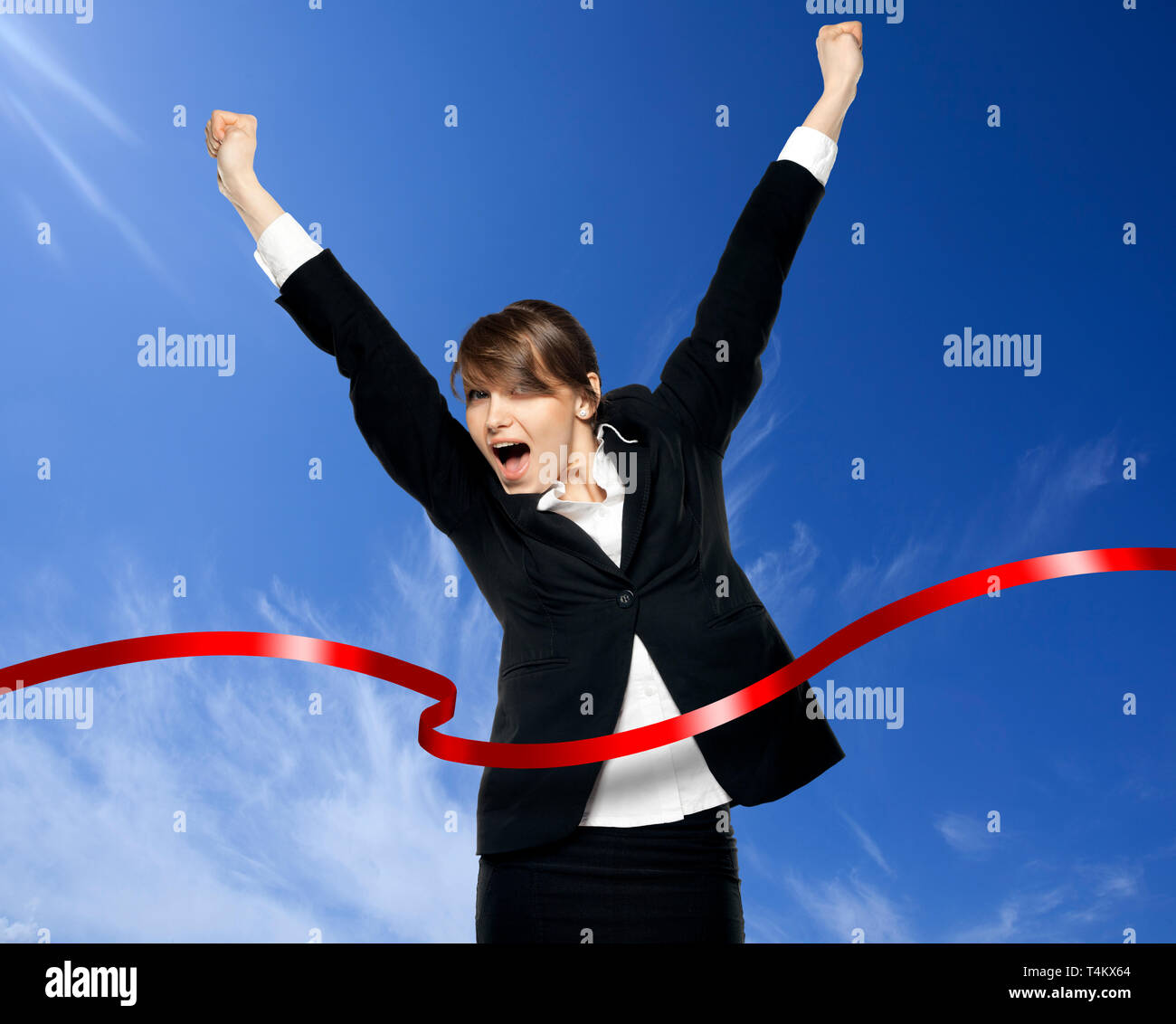 business woman isolated on white background Stock Photo - Alamy
