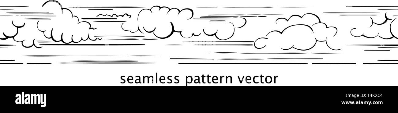 Clouds seamless border Stock Vector Image & Art - Alamy